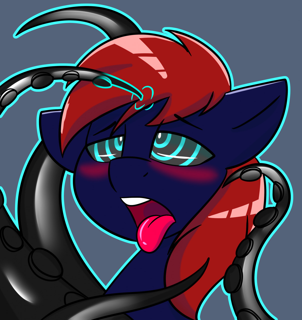 #3587050 - oc name needed, suggestive, artist:askhypnoswirl, oc, oc only, earth pony, blushing ...