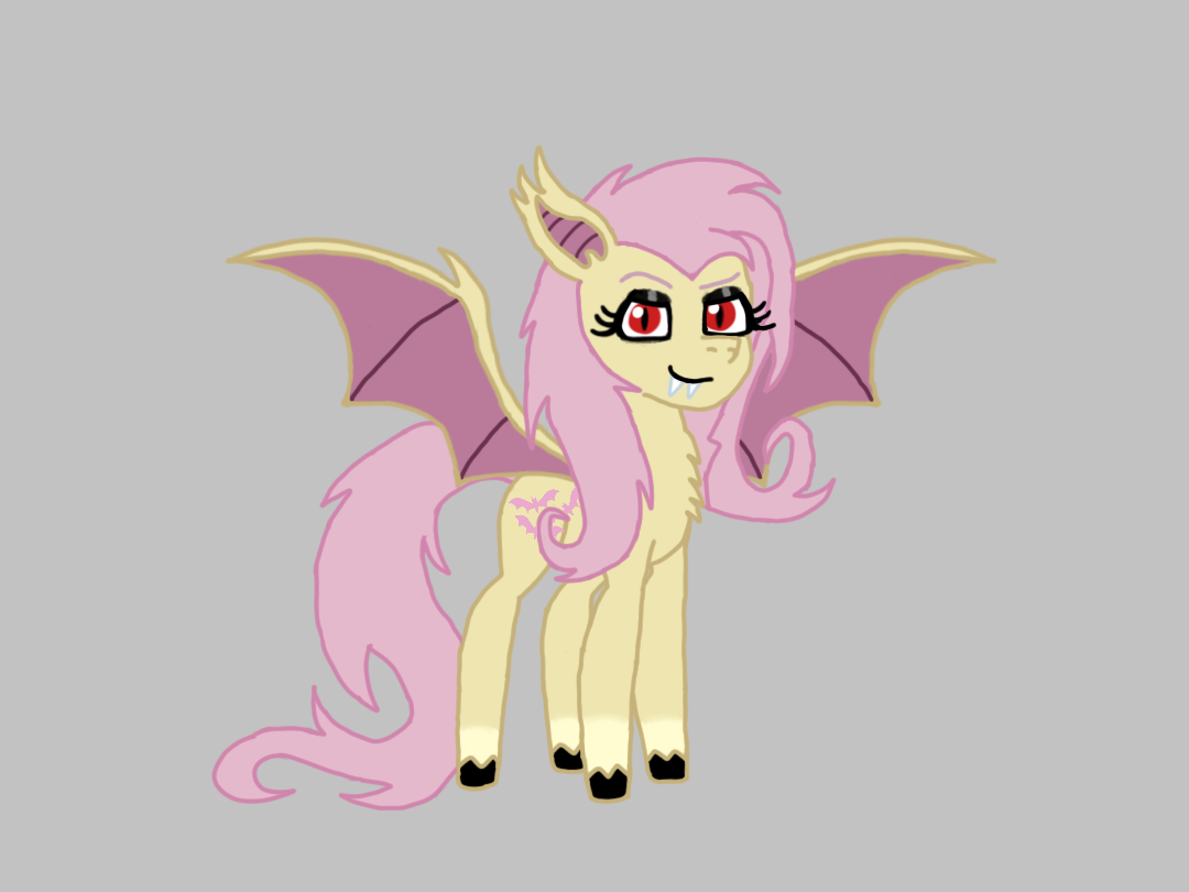 #3587116 - safe, artist:shucku, fluttershy, bat pony, pegasus, g4, g5 ...