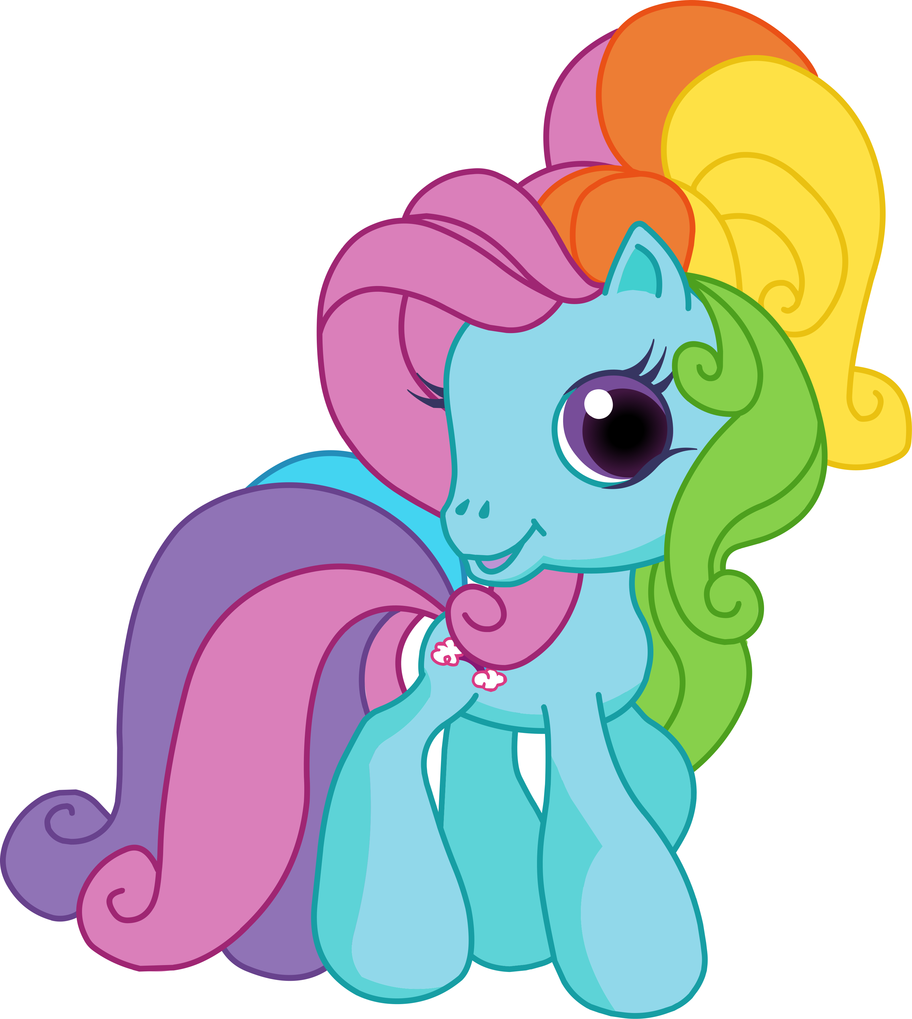 #3589174 - safe, rainbow dash (g3), earth pony, pony, g3, g3.5, official, .svg available, solo ...