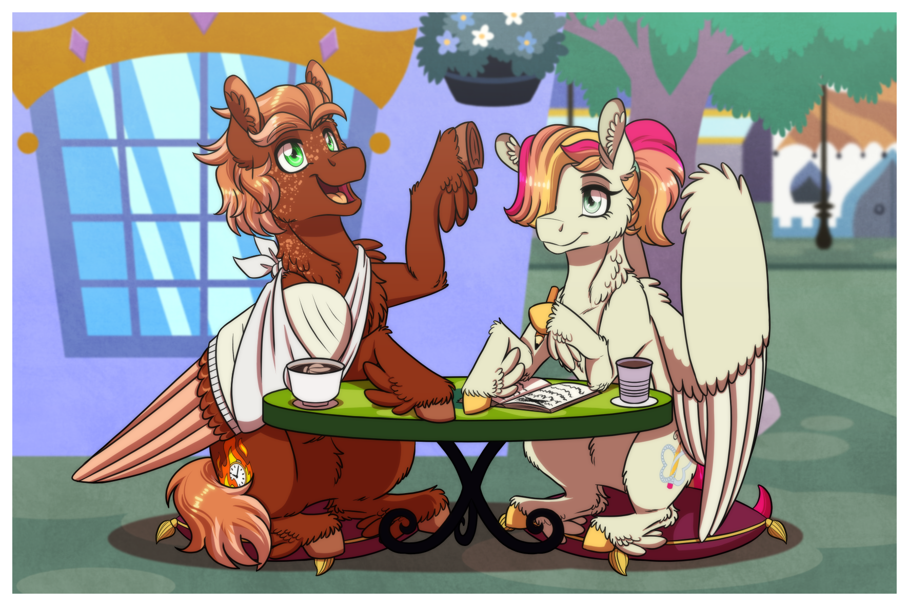 #3589911 - safe, artist:inuhoshi-to-darkpen, oc, oc only, oc:faith everlasting, oc:golden flare ...