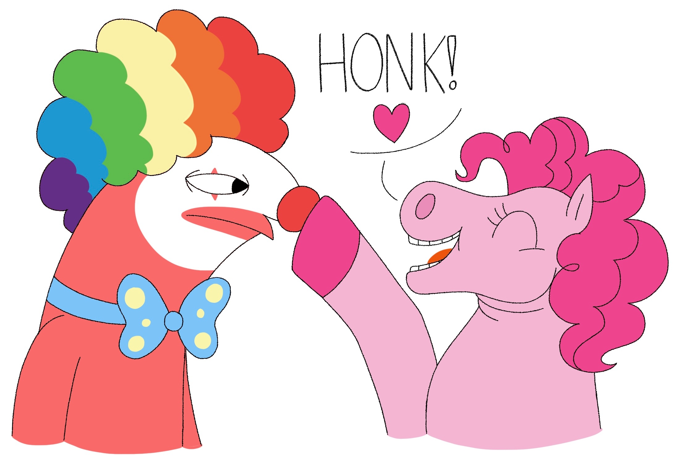 #3578516 - safe, artist:kindheart525, pinkie pie, g4, allan red, bowtie ...