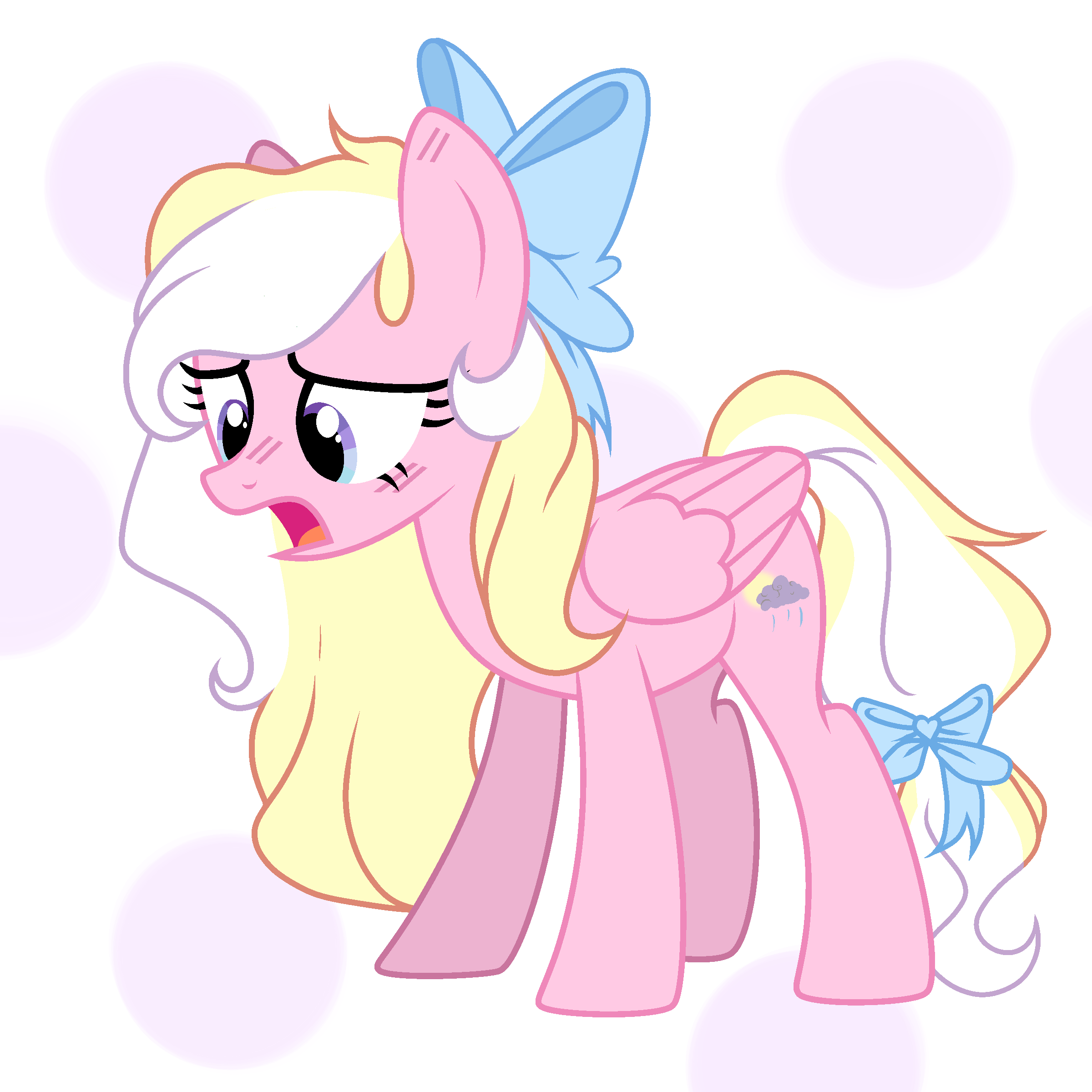 #3578574 - artist needed, safe, oc, oc only, oc:bay breeze, pegasus, pony, blushing, bow, female ...