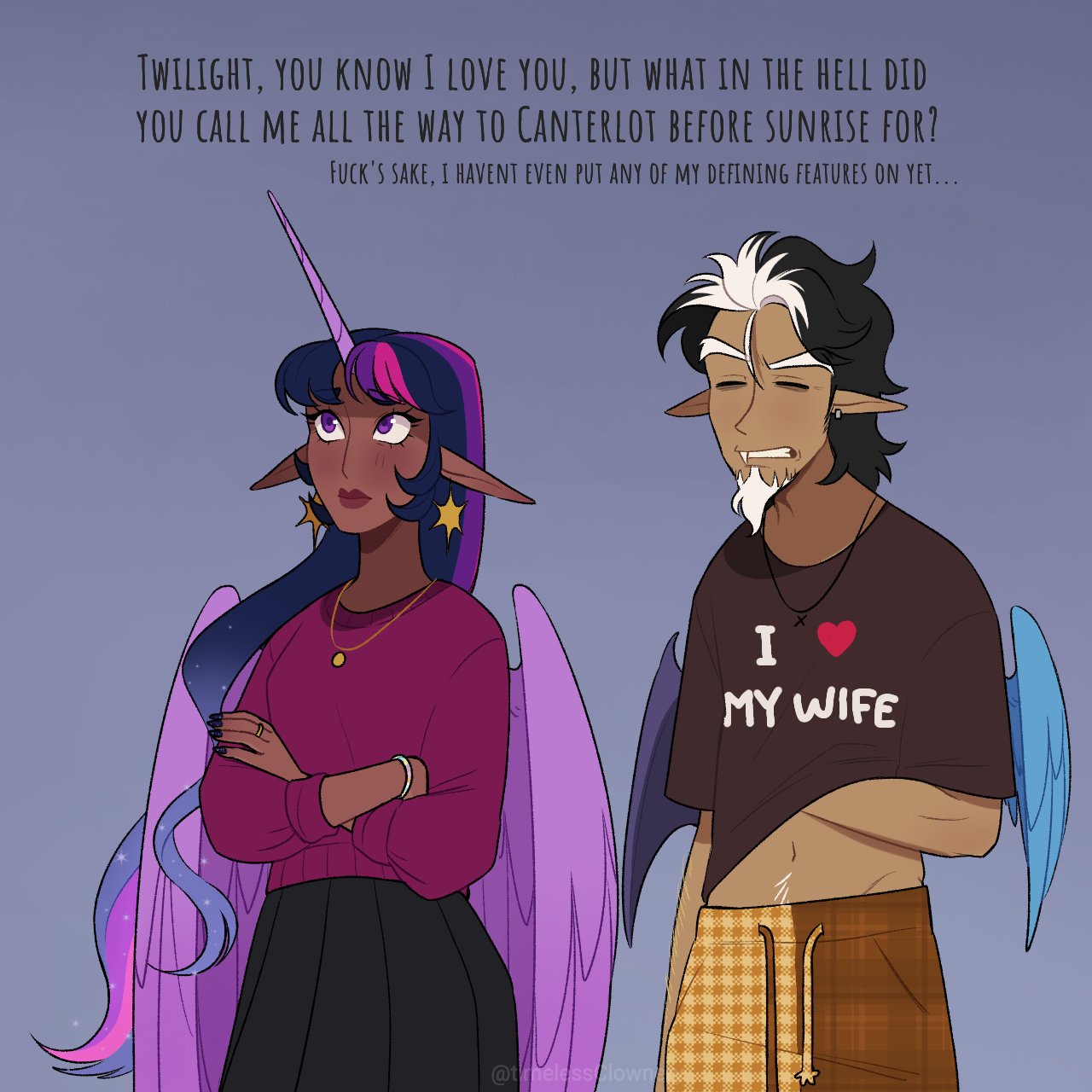 #3590261 - safe, artist:timelessclownry, discord, twilight sparkle ...