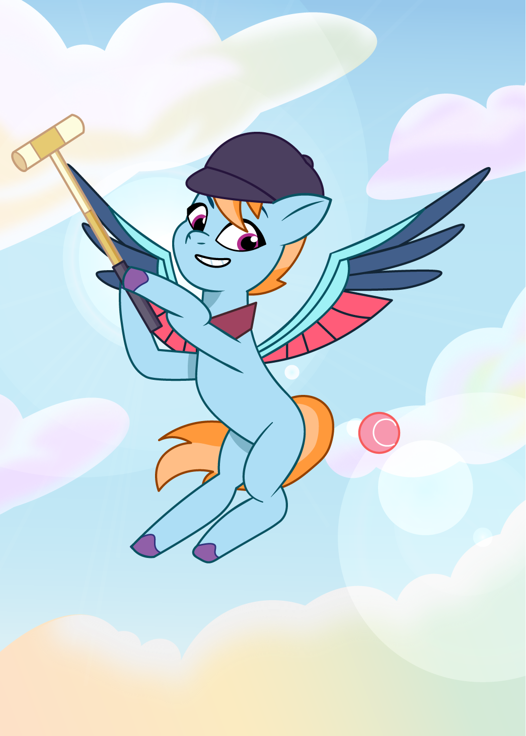 #3590306 - safe, artist:prixy05, oc, oc:spectrum splash, pegasus, pony, au:reformed friendship ...