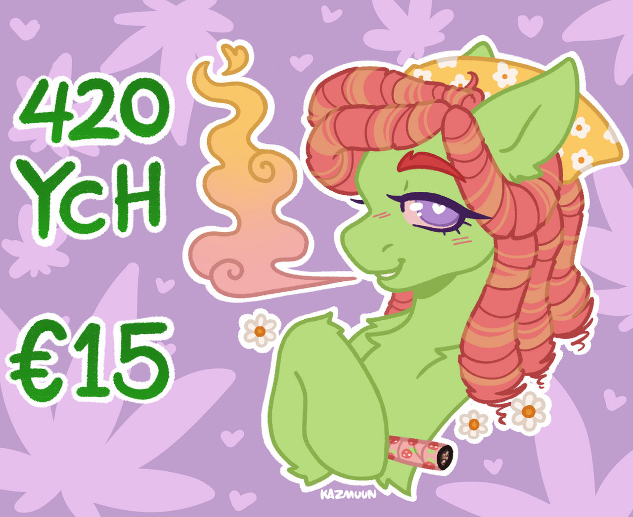 #3590326 - safe, artist:kazmuun, tree hugger, earth pony, pony, g4, 420 ...