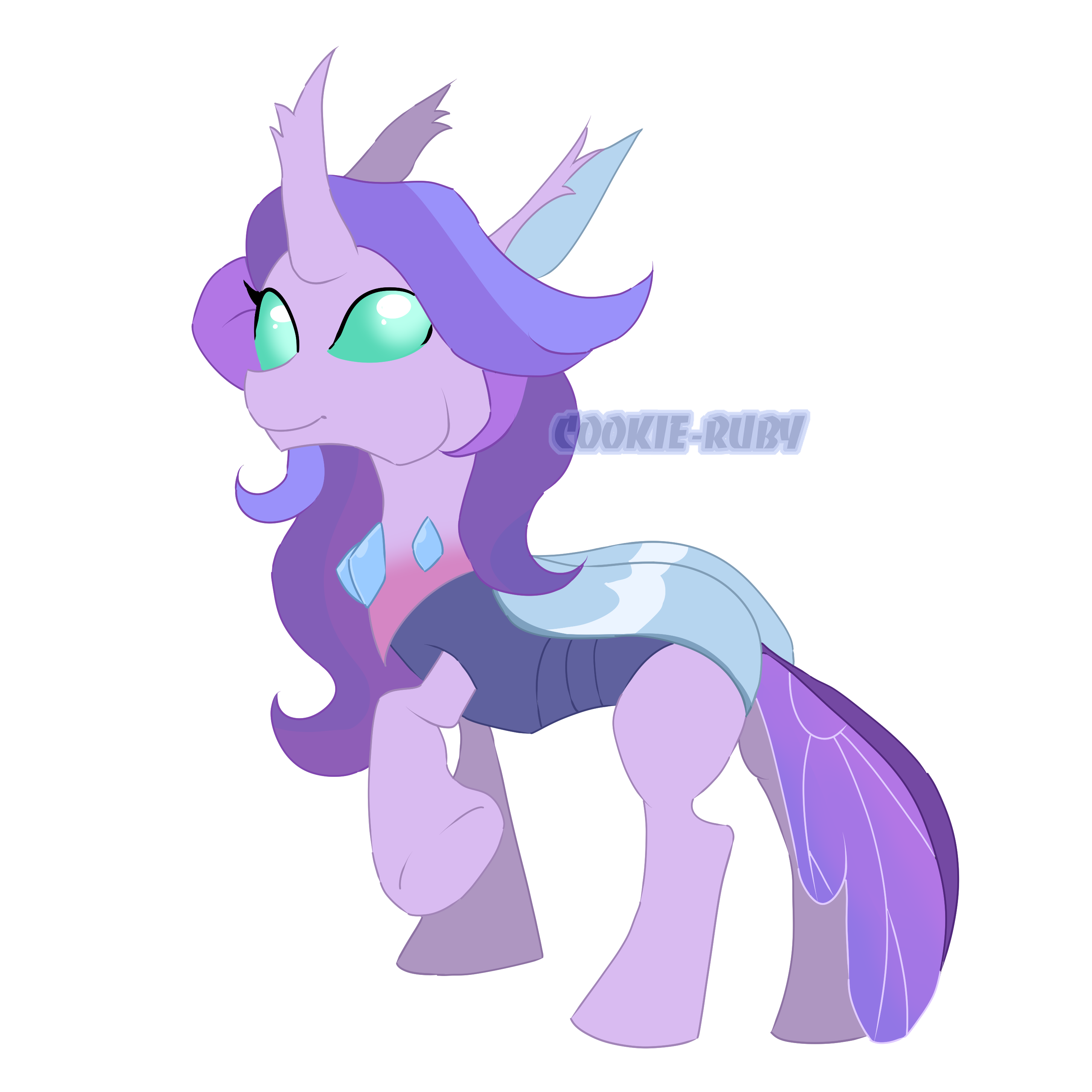 #3590343 - safe, artist:cookie-ruby, oc, oc only, oc:morpho, changedling, changeling ...