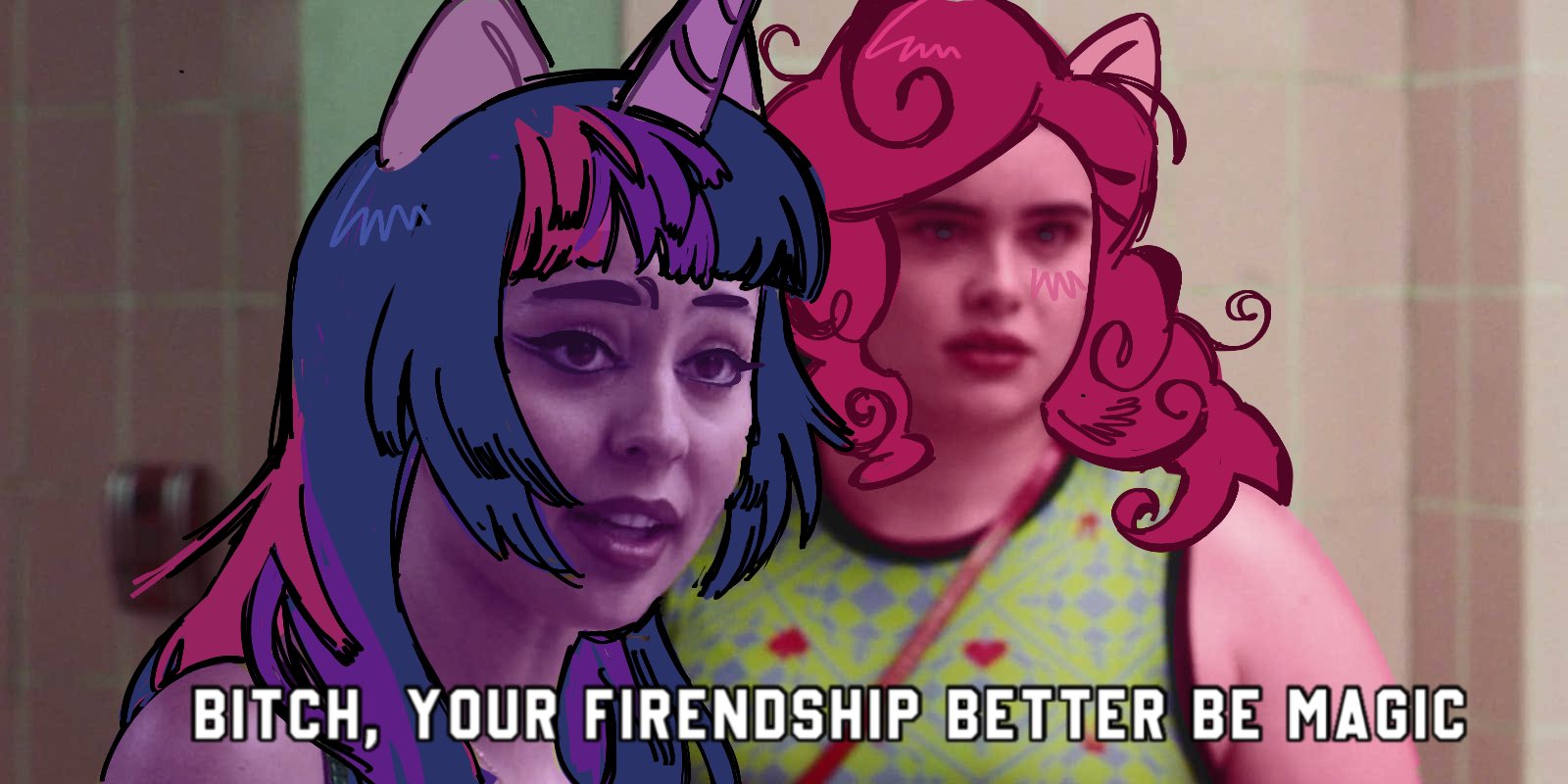 #3590586 - safe, artist:averyarts1, pinkie pie, twilight sparkle, human, pony, equestria girls ...