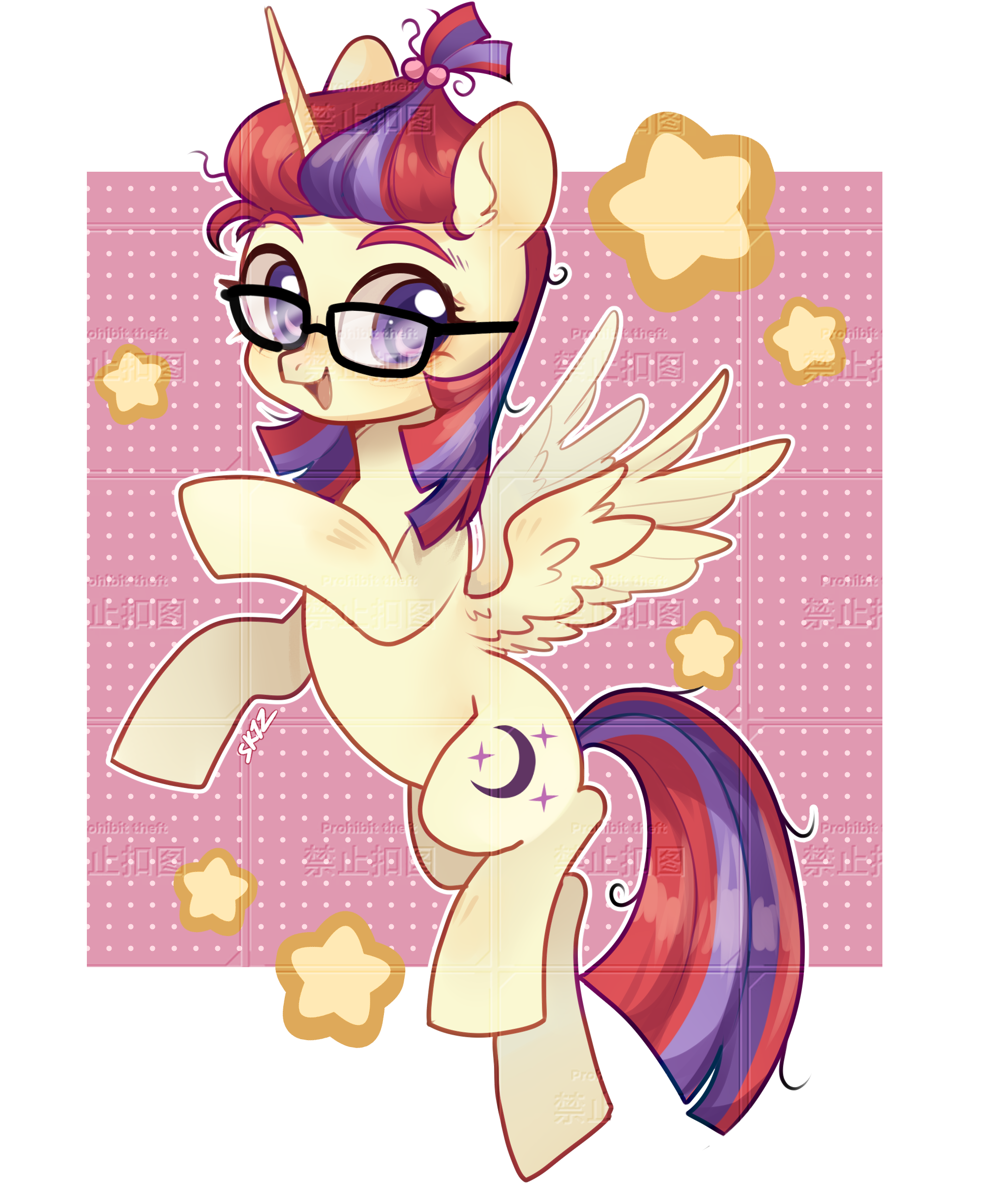 #3590838 - safe, alternate version, artist:sktz, moondancer, alicorn ...