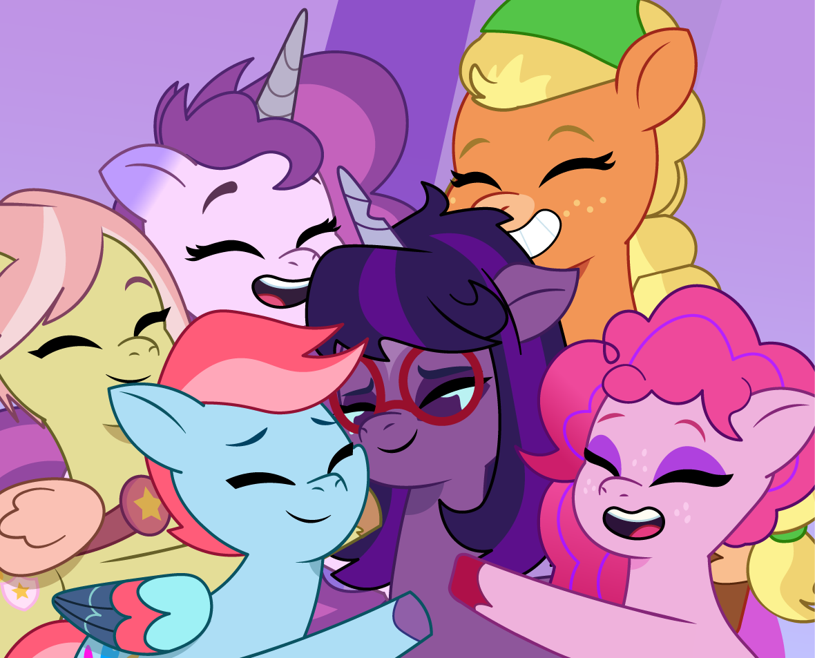 #3591064 - safe, artist:prixy05, oc, oc only, oc:flicker (g5), oc:gemme, oc:moss blossom, oc ...