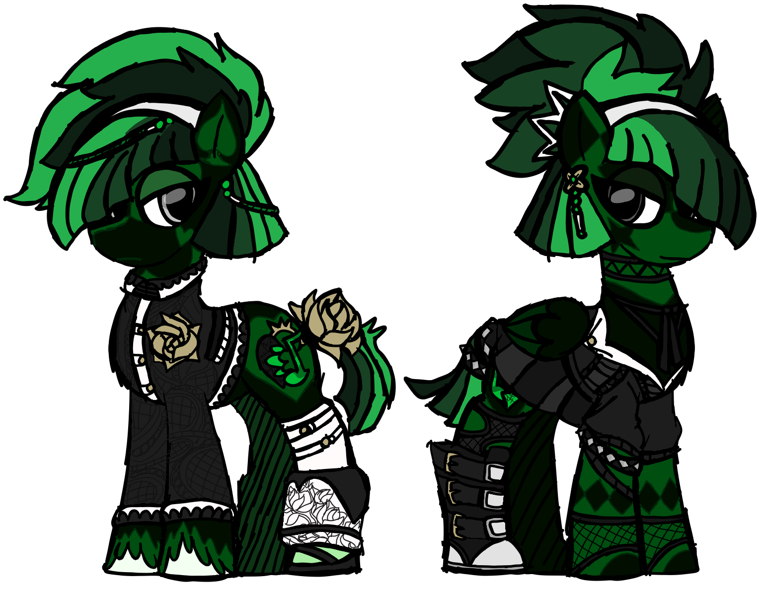 #3591226 - safe, artist:feenadot, oc, oc only, oc:charm, oc:luck, earth ...