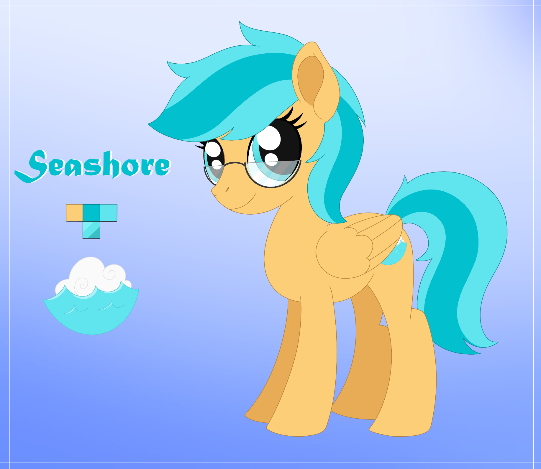 #3591989 - safe, artist:dyonys, oc, oc only, oc:seashore, pegasus, pony ...