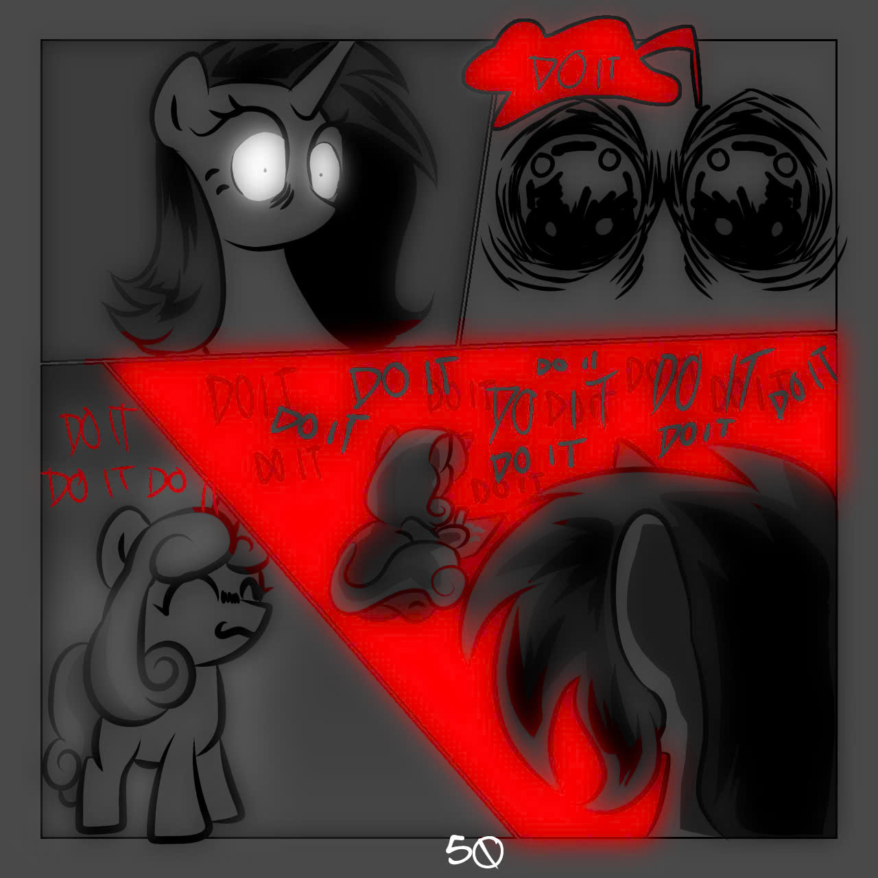 #3592468 - grimdark, artist:sinclairdugore, rarity, sweetie belle ...