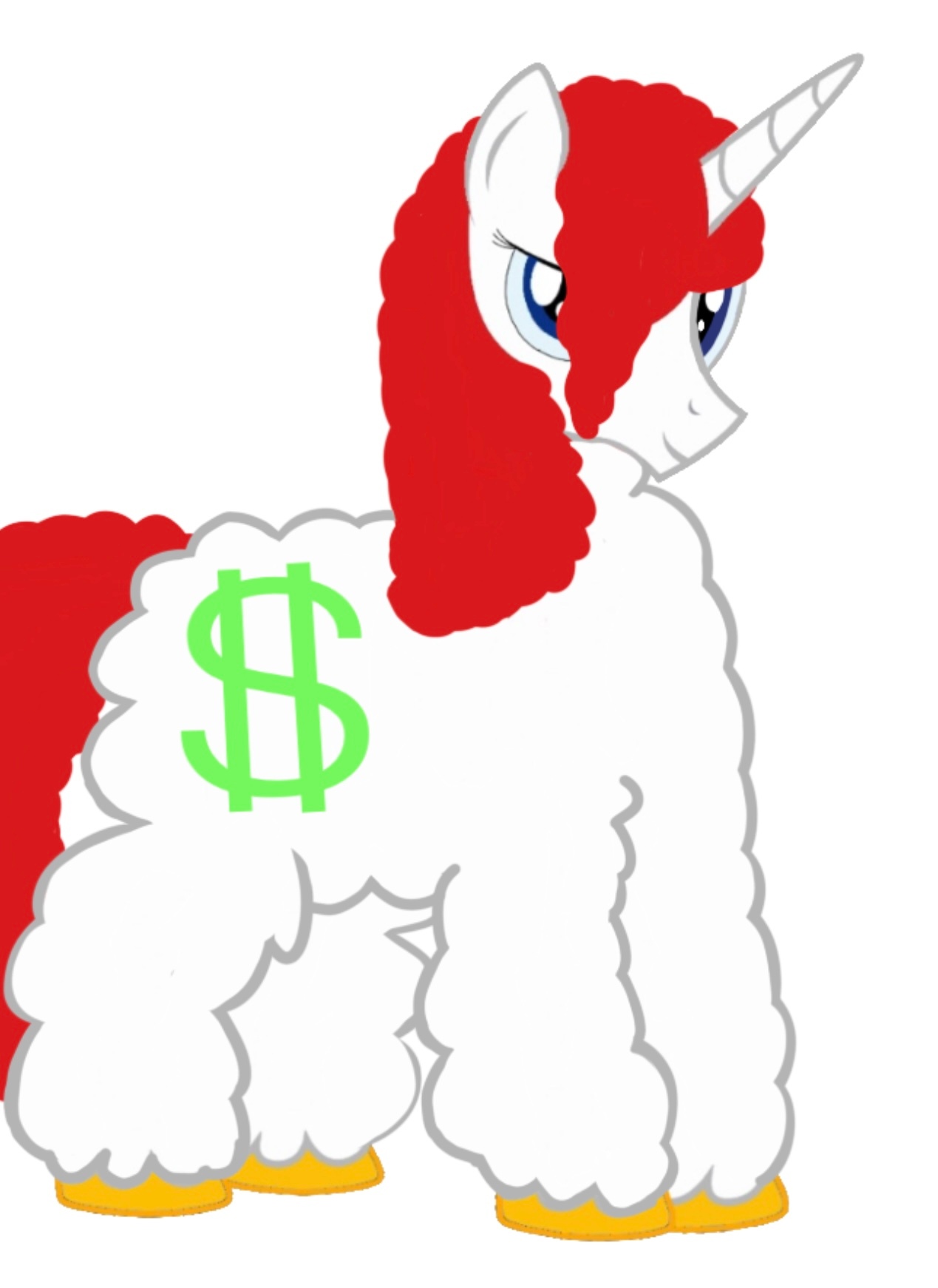 #3592539 - safe, artist:kingofmlp, oc, oc only, oc:lmoney, pony, unicorn, g4, 30s, curly mane ...