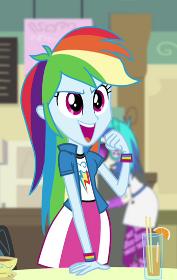 #3593221 - safe, screencap, dj pon-3, rainbow dash, vinyl scratch ...