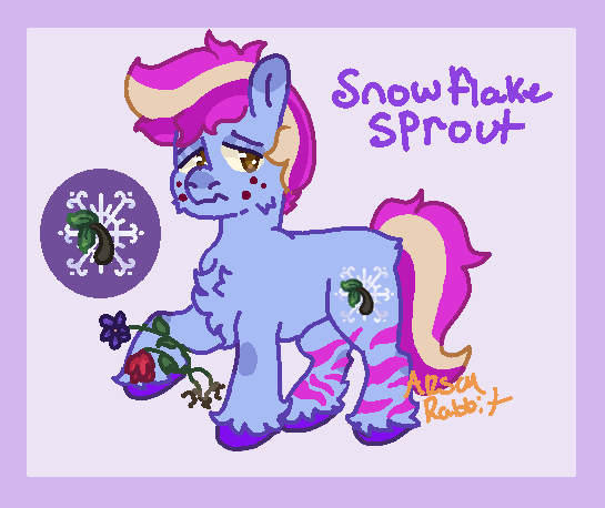 #3593585 - safe, artist:arsonrabbit, oc, oc only, oc:snowflake sprout ...