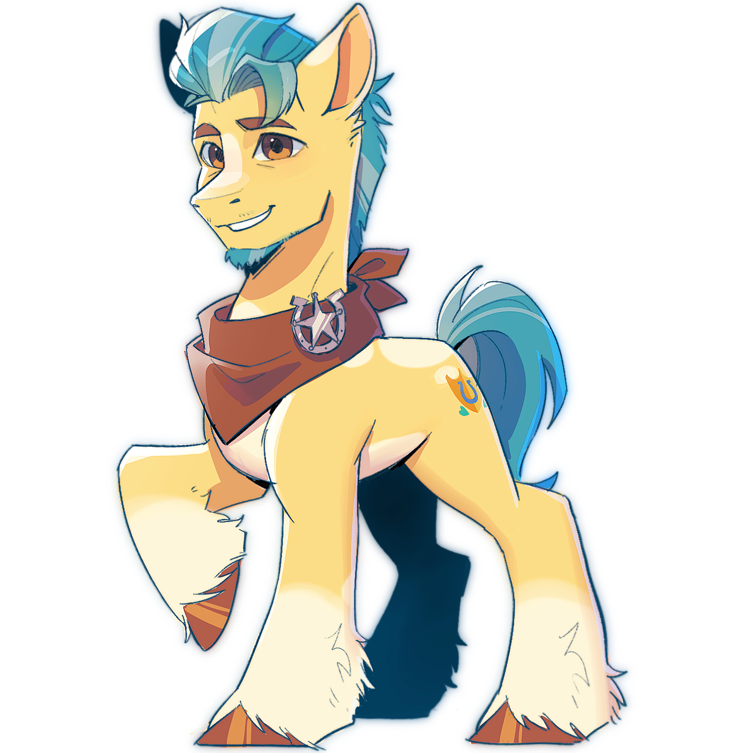 #3593759 - safe, artist:xiaowu07, hitch trailblazer, earth pony, pony ...