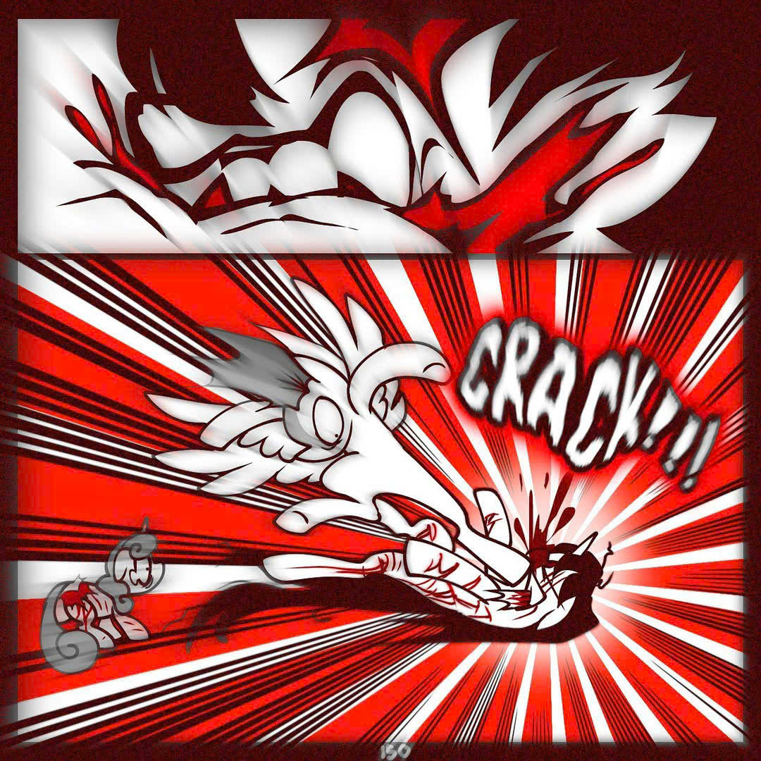 #3595131 - grimdark, artist:sinclairdugore, rainbow dash, rarity ...