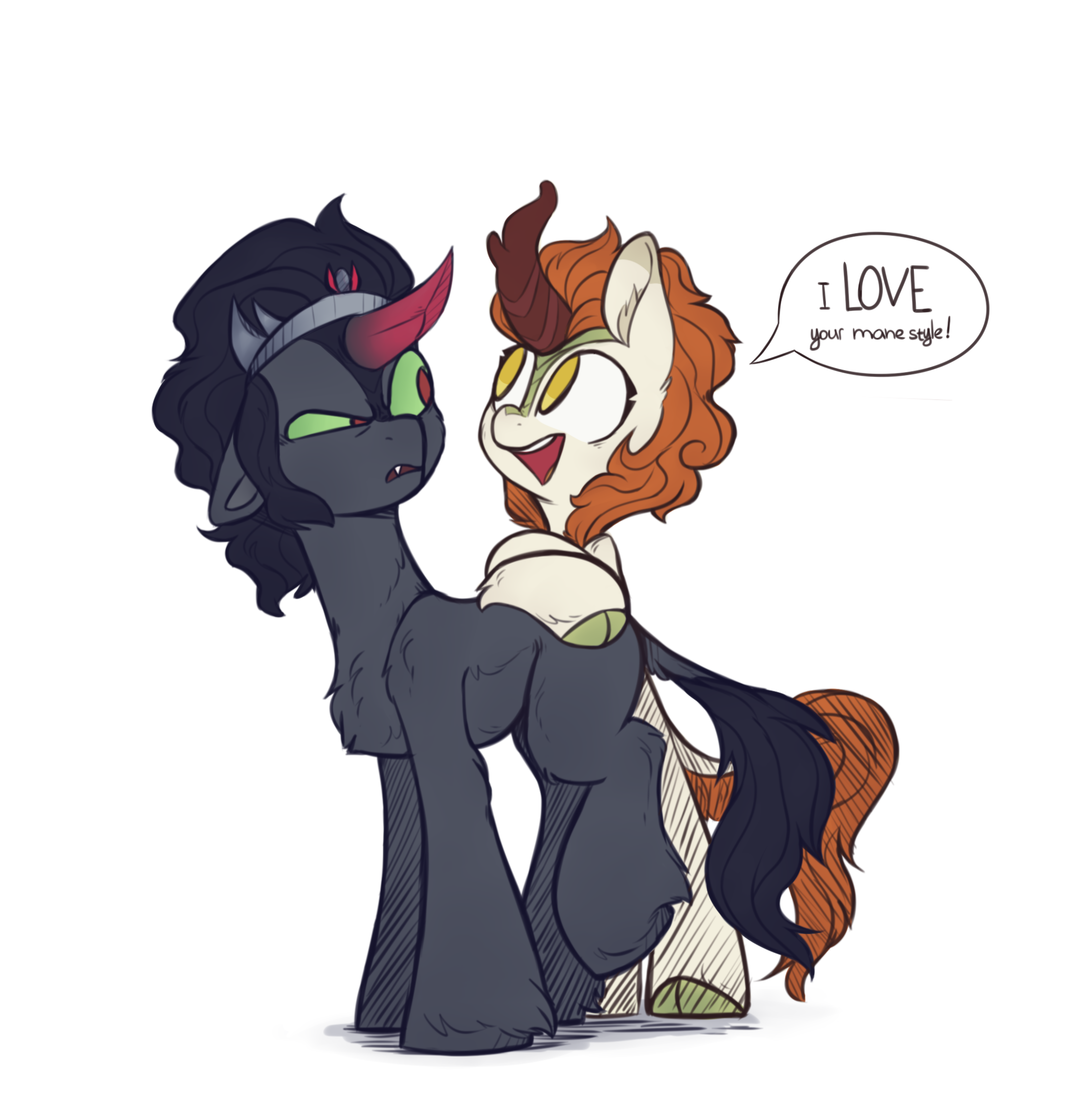 #3595407 - safe, artist:anotherdeadrat, autumn blaze, king sombra ...