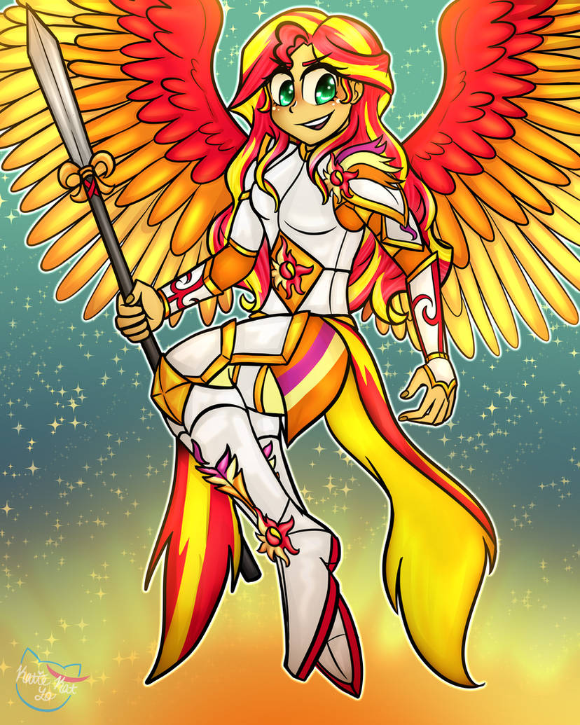 #3579586 - safe, artist:katie_kat_yo, sunset shimmer, human, equestria ...