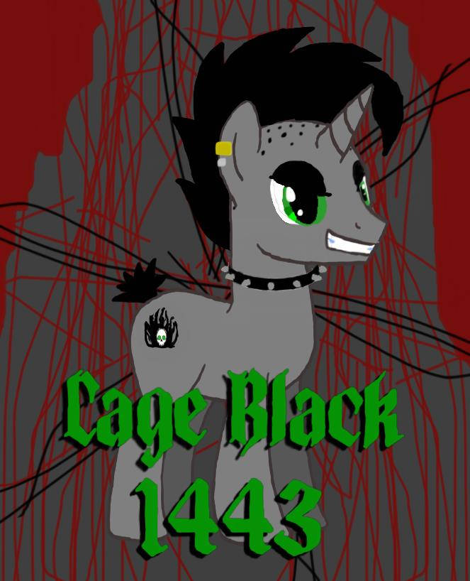 #3579717 - safe, artist:cageblack1443, oc, pony, unicorn, blackletter ...