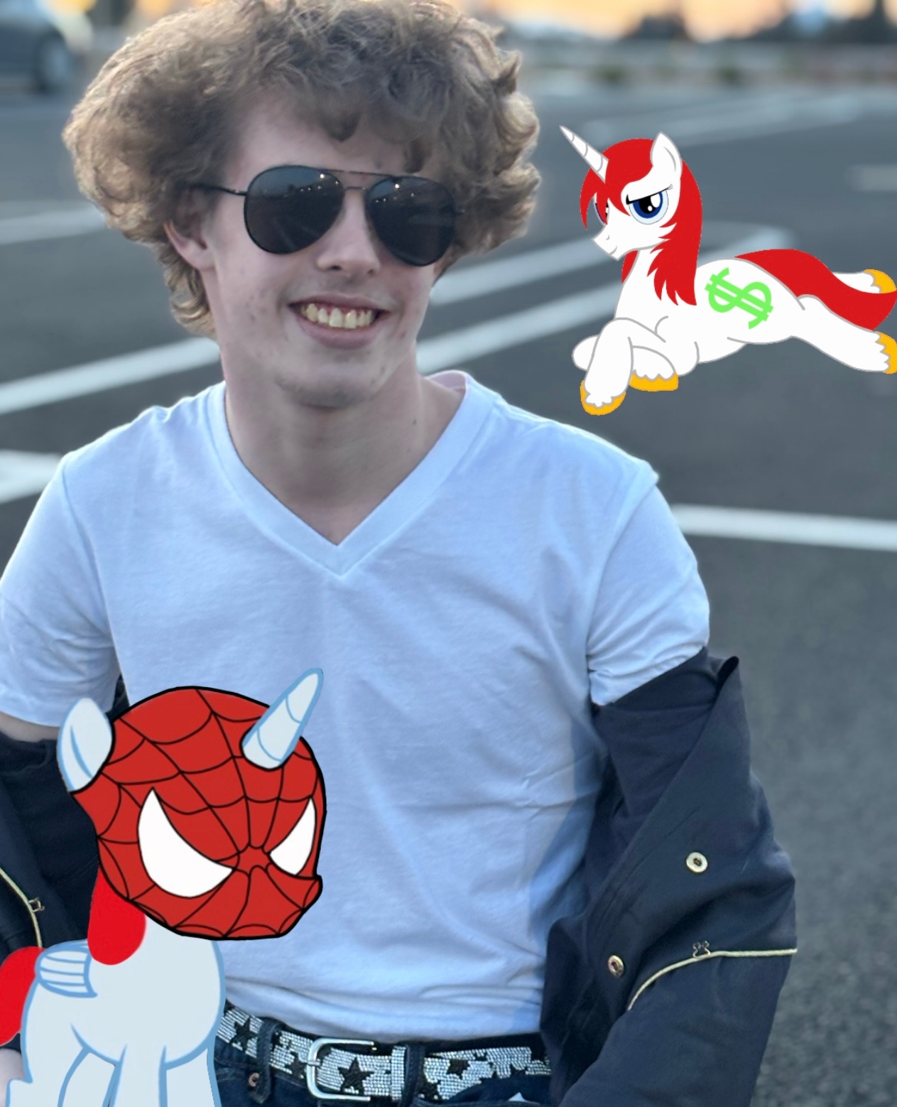 #3580355 - safe, artist:kingofmlp, oc, oc:lmoney, oc:turbo charger ...