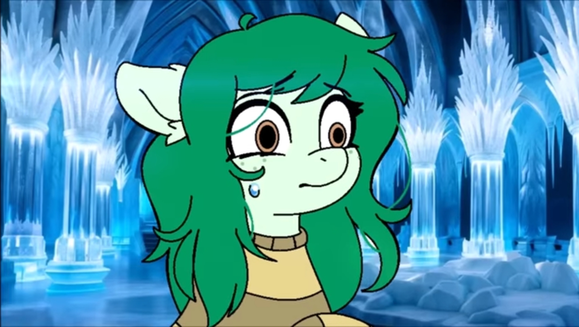 #3580596 - safe, artist:tamers12345, wallflower blush, earth pony, pony ...