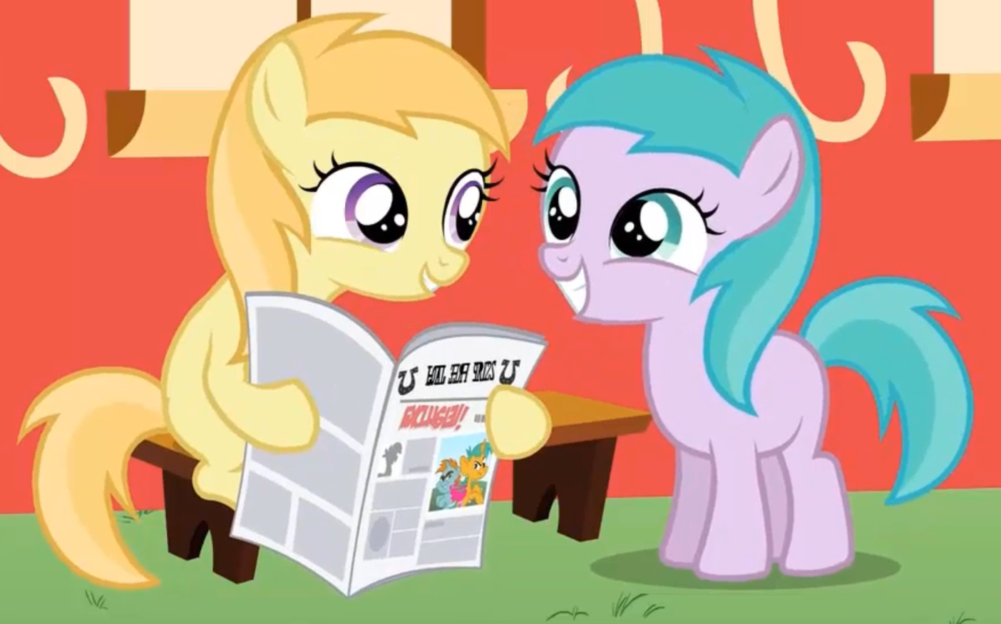 #3581474 - safe, screencap, aura (g4), noi, snails, snips, earth pony ...