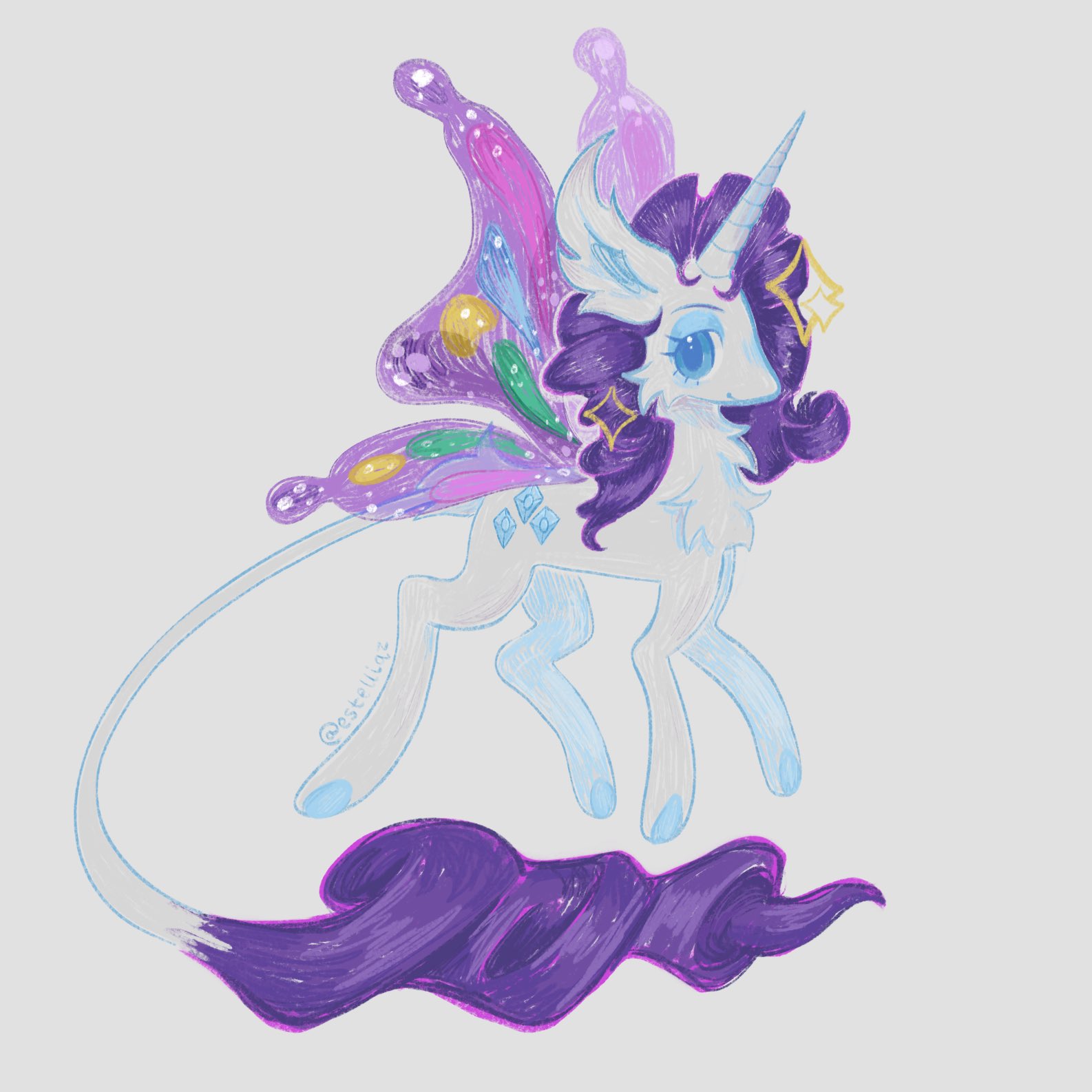 #3581843 - safe, artist:estelliqz, rarity, pony, unicorn, g4, cheek ...