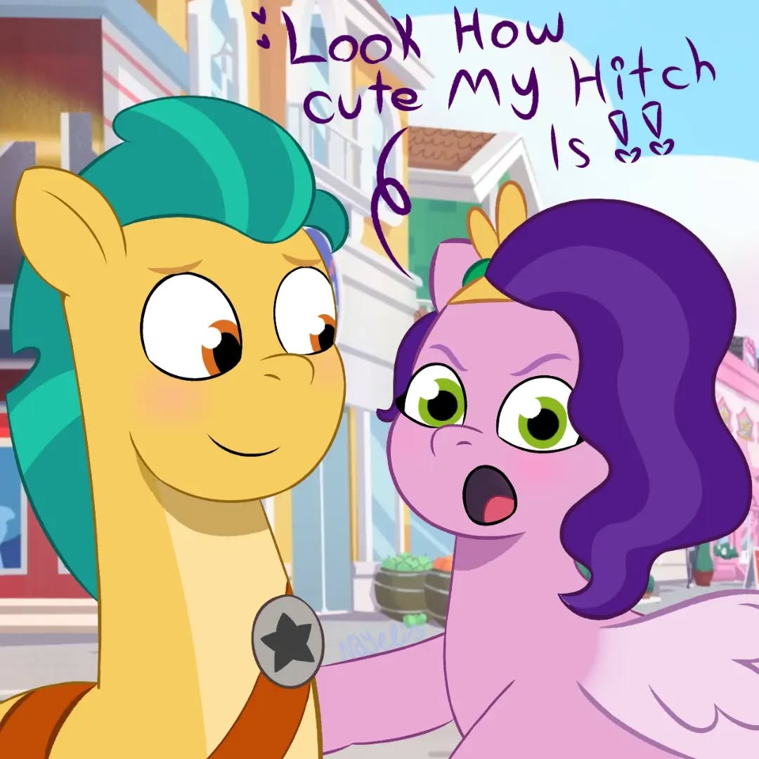 #3582705 - safe, artist:naye_livelife, hitch trailblazer, pipp petals ...