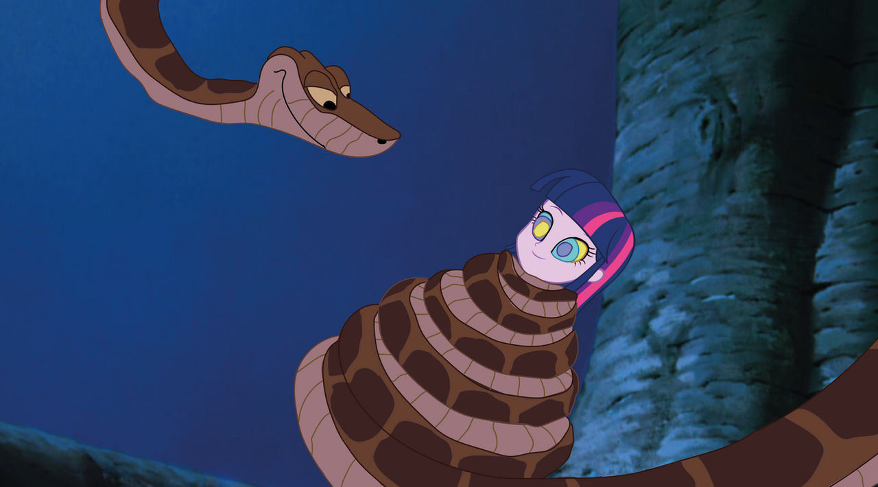 #3582941 - safe, artist:remifan, twilight sparkle, human, snake ...