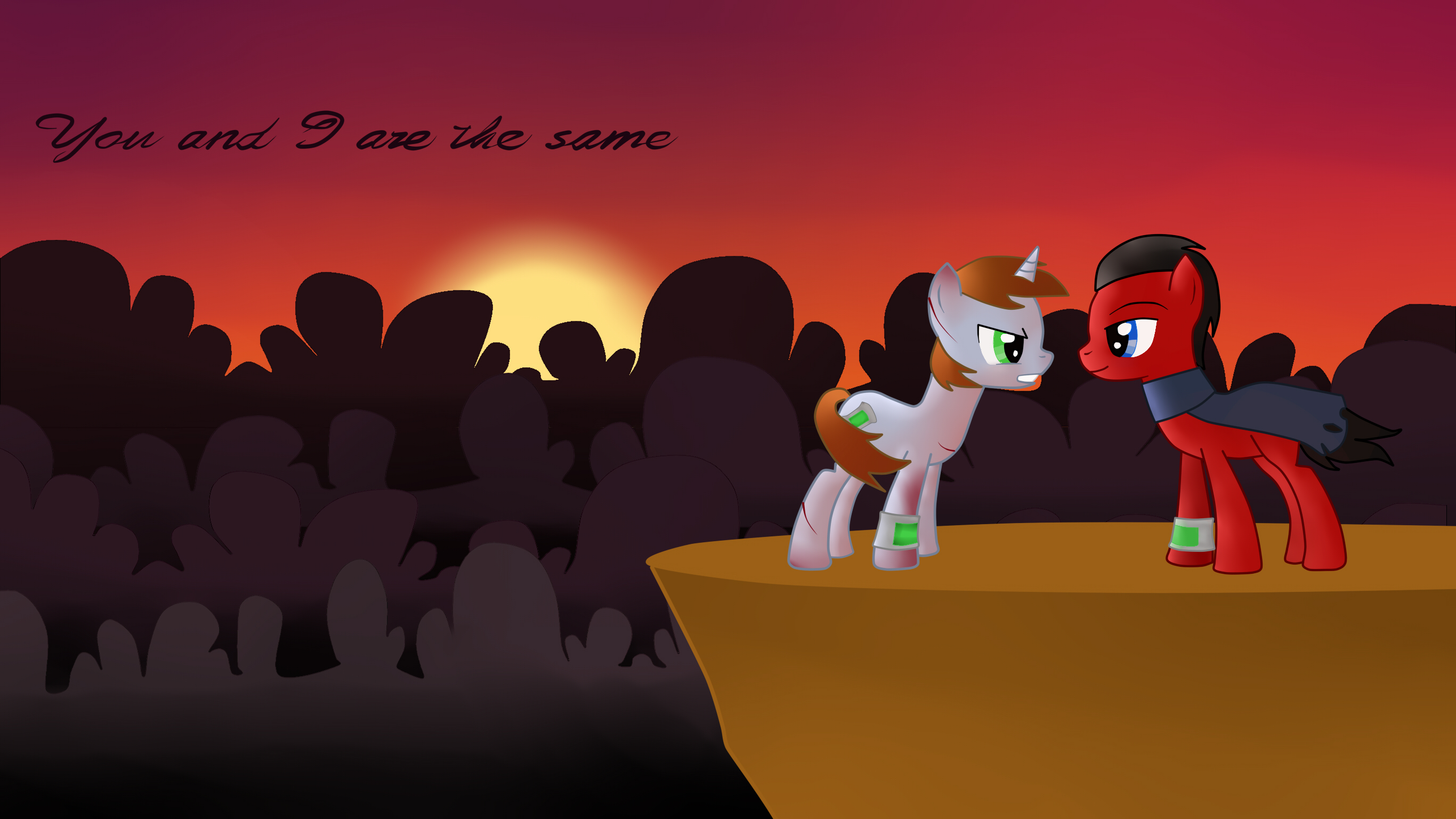 #3583042 - safe, artist:appletarty, oc, oc only, oc:littlepip, oc:red ...