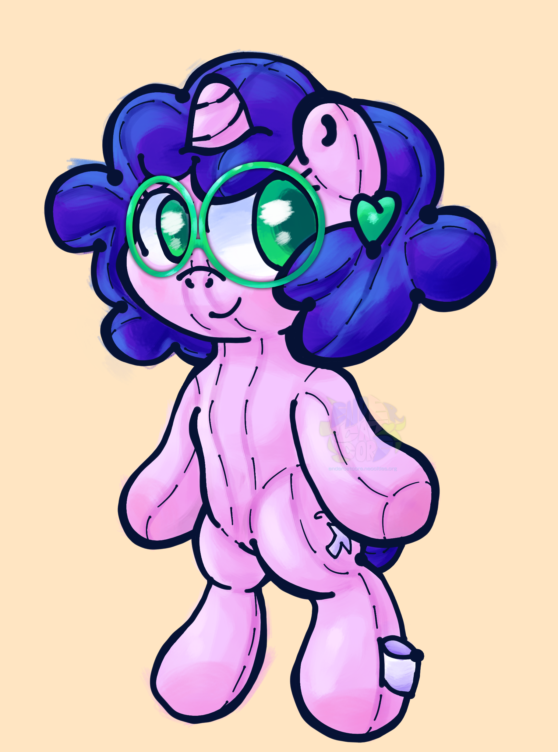 #3583753 - safe, artist:endercatcore, oc, oc only, oc:artshine aura, original species, plush ...