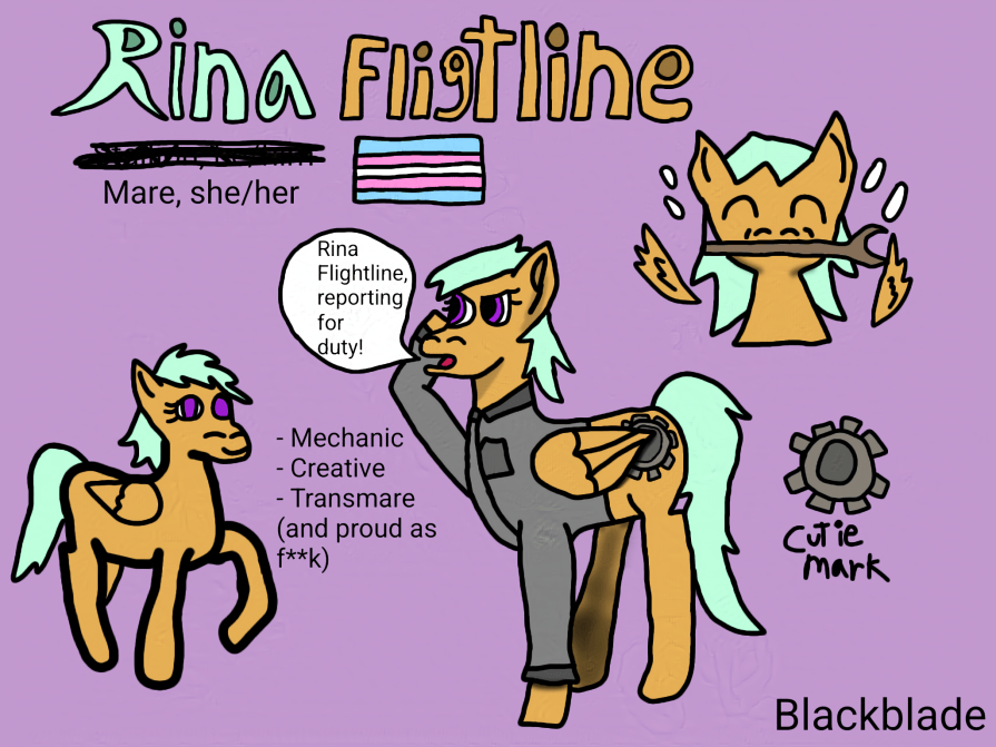 #3597481 - safe, artist:blackblade360, oc, oc only, oc:rina flightline, pegasus, pony, 2025 ...