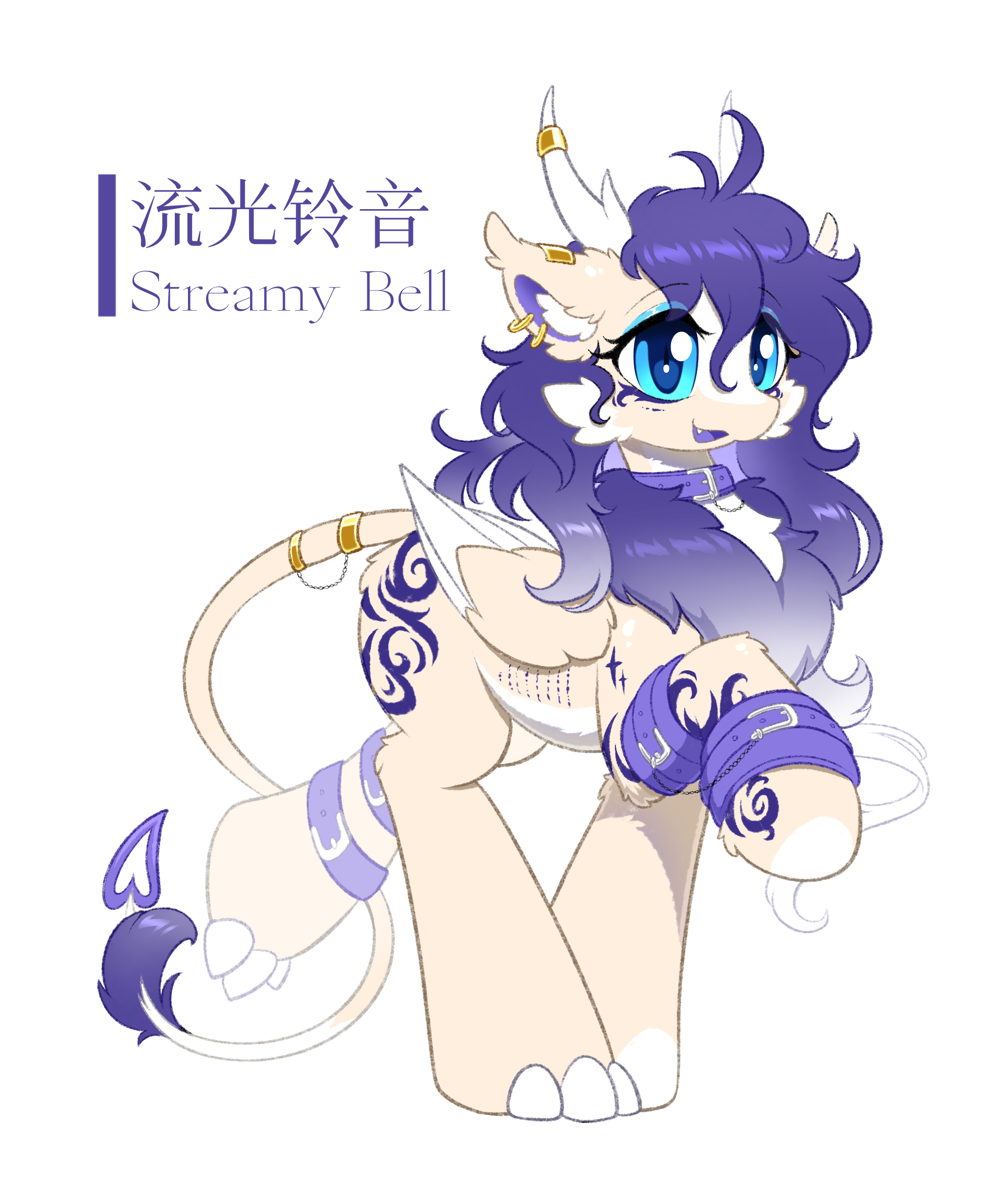 #3602921 - safe, artist:焰心fireworks, oc, oc only, oc:streamy bell, dracony, dragon, hybrid ...