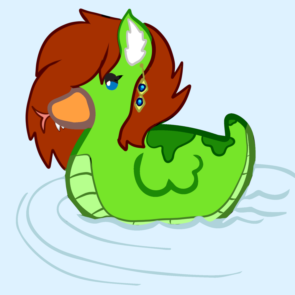 #3603148 - safe, artist:anykoe, oc, oc only, oc:anguis flake, bird, duck, lamia, original ...