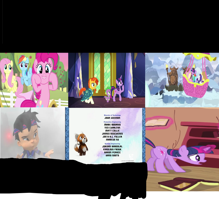 #3603580 - safe, applejack, fluttershy, orion, pinkie pie, rainbow dash ...
