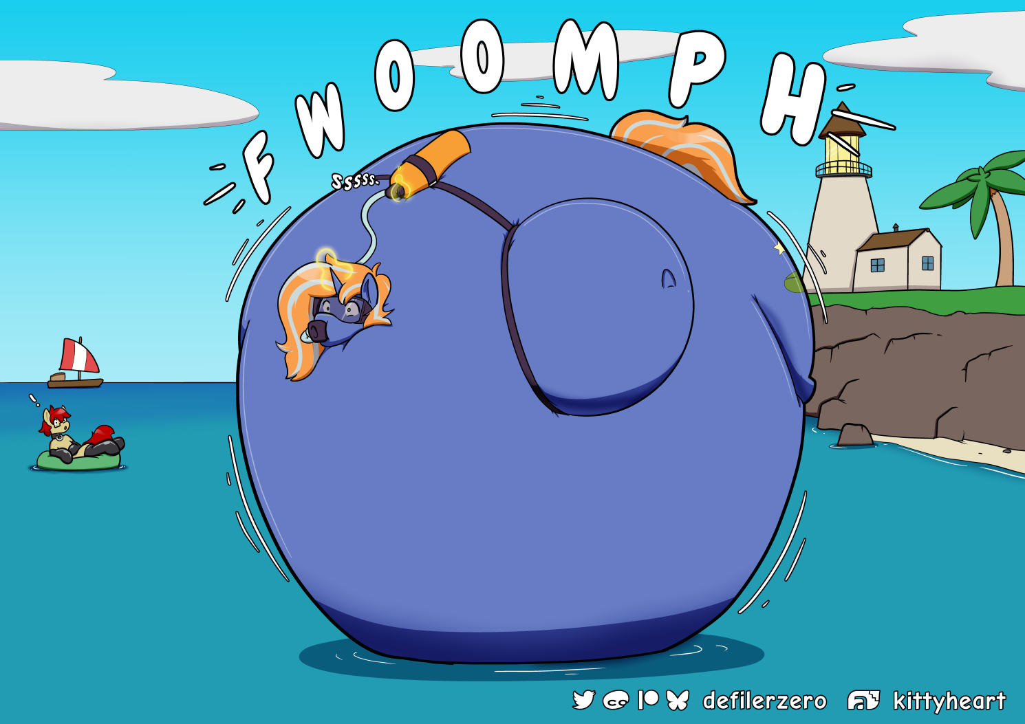 #3604232 - questionable, artist:defilerzero, oc, oc only, oc:river dive ...