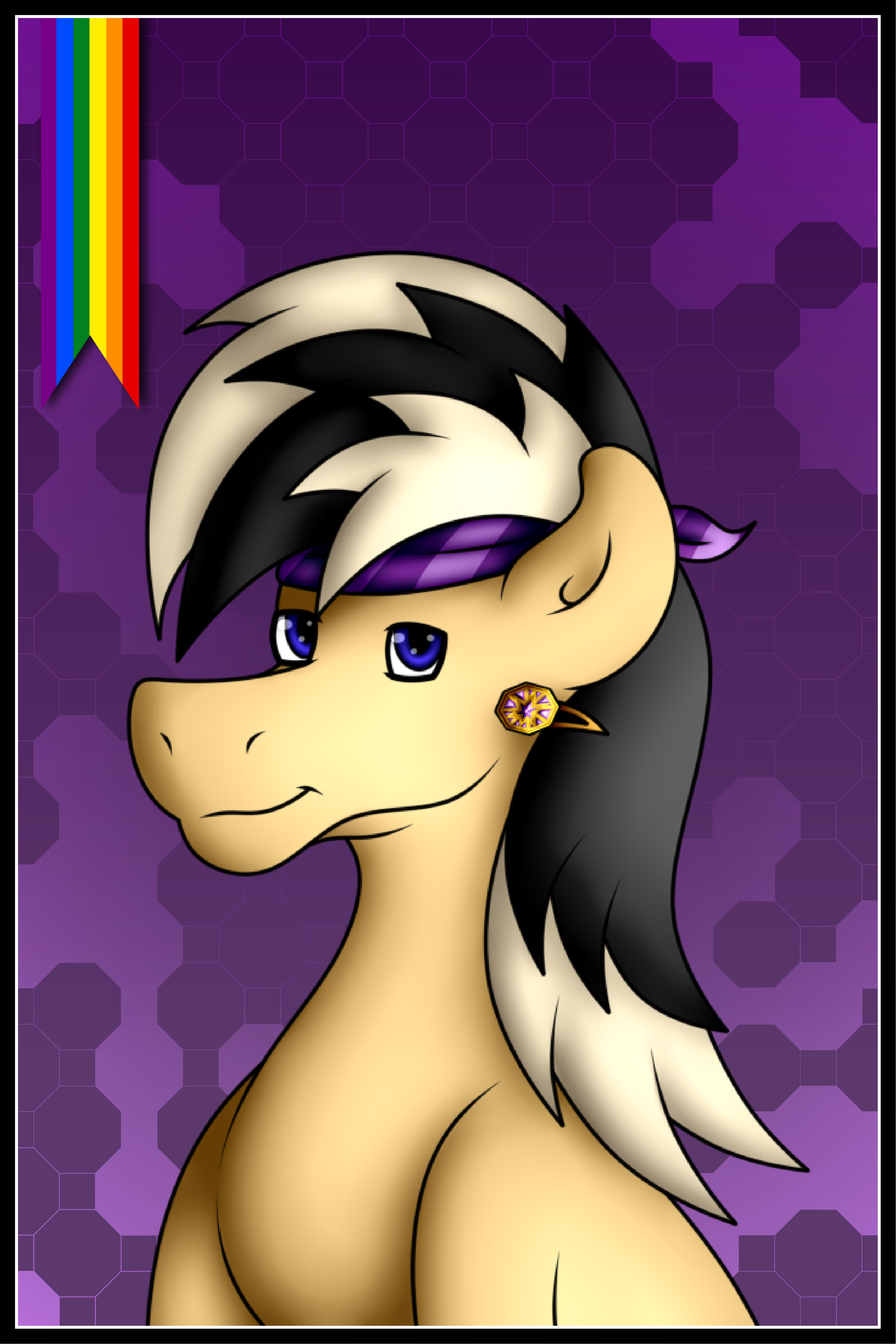 #3604788 - safe, artist:thebenalpha, oc, oc only, oc:hot wave fjord, earth pony, bandana, earth ...