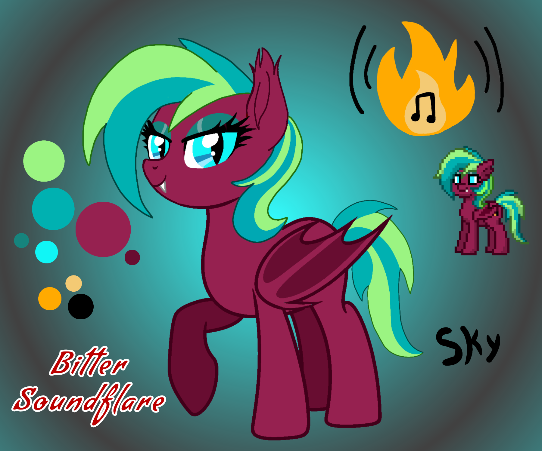 #3605148 - safe, artist:skycandy, oc, oc only, oc:bitter soundflare, bat pony, pony, pony town ...