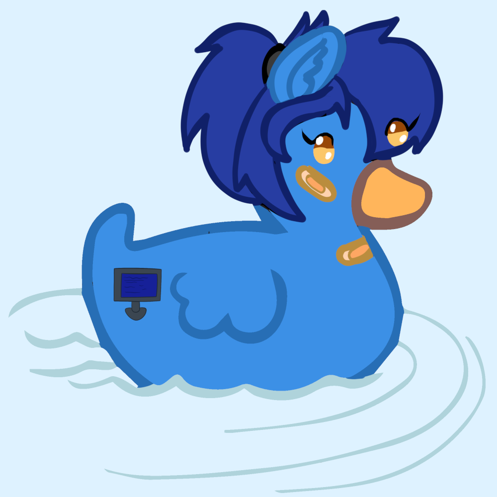 #3605562 - safe, artist:anykoe, oc, oc only, oc:amber steel (amber steel), bird, duck, pony ...