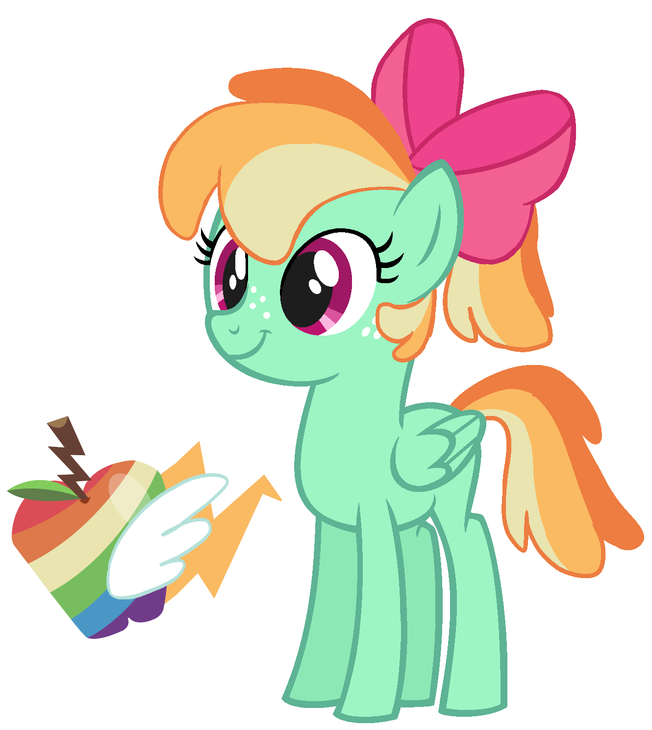 #3606707 - safe, artist:ypuos, oc, oc only, oc:zap apple, pony, apple ...