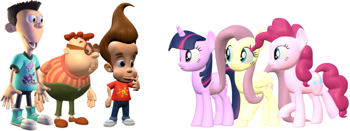 #3606909 - safe, artist:neutron2001, fluttershy, pinkie pie, twilight ...