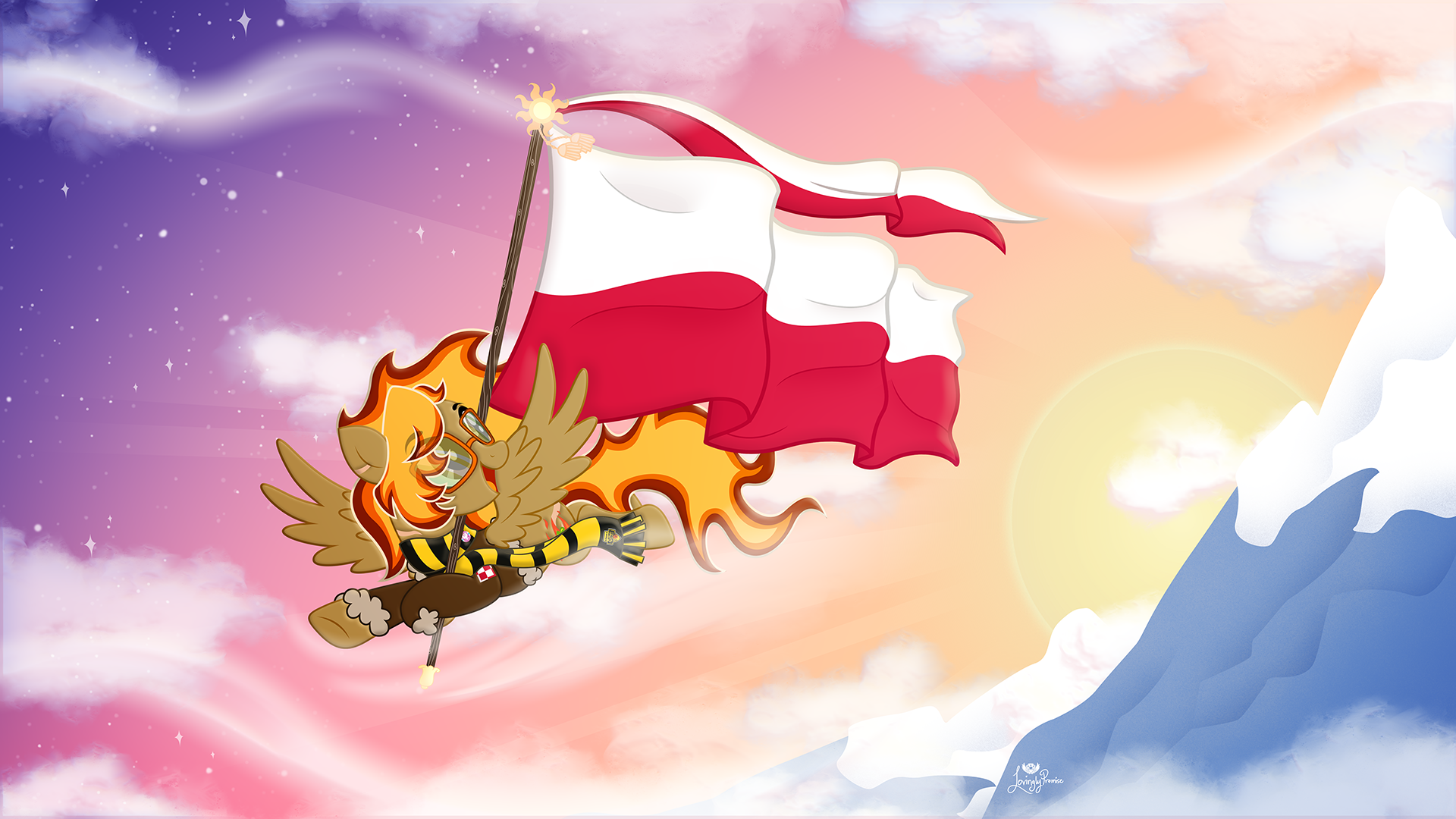 #3607014 - safe, artist:lovinglypromise, oc, oc only, oc:flaming clover ...