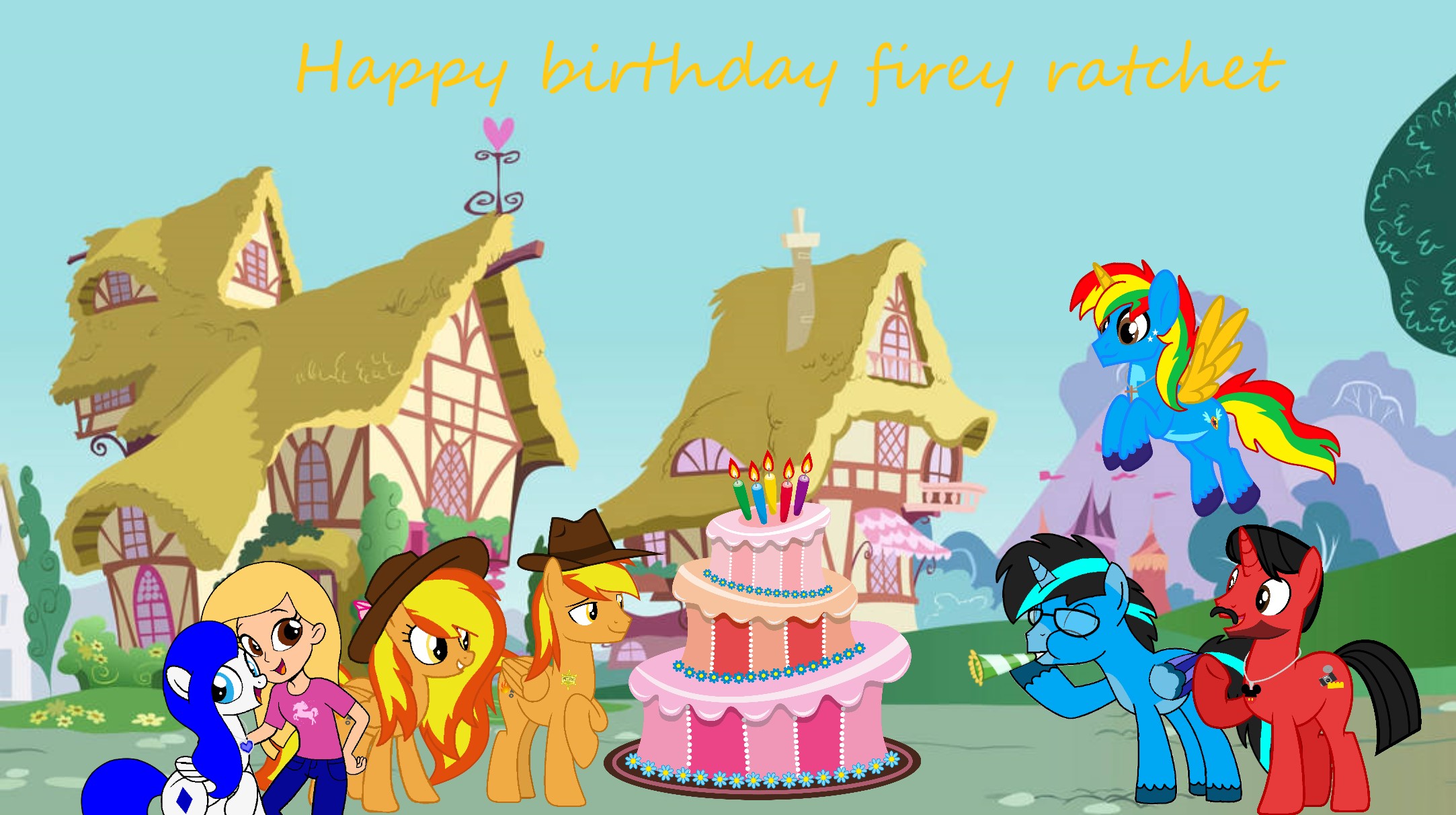 #3607734 - safe, artist:rudeboyz12, oc, oc only, oc:firey rachel, oc ...