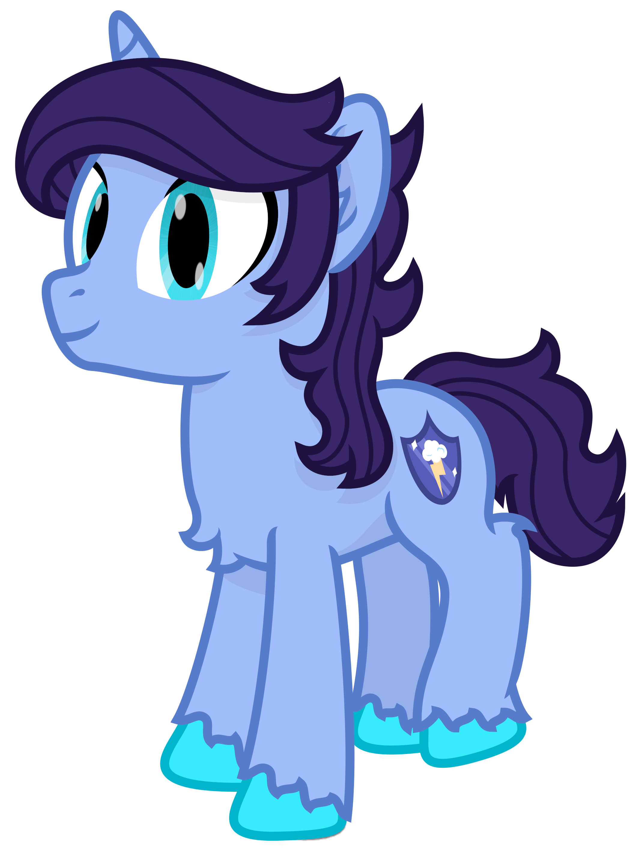 #3608157 - artist needed, safe, oc, oc only, oc:blue thunder, oc:lightning storm, pony, unicorn ...