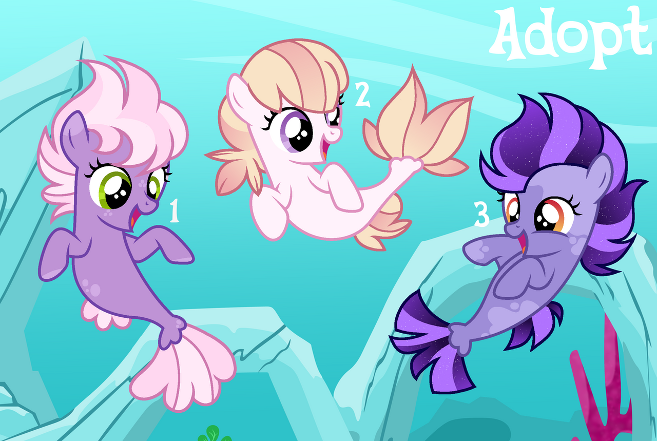 #3608397 - safe, artist:vi45, oc, oc only, seapony, bubble, coral, dorsal fin, female, filly ...