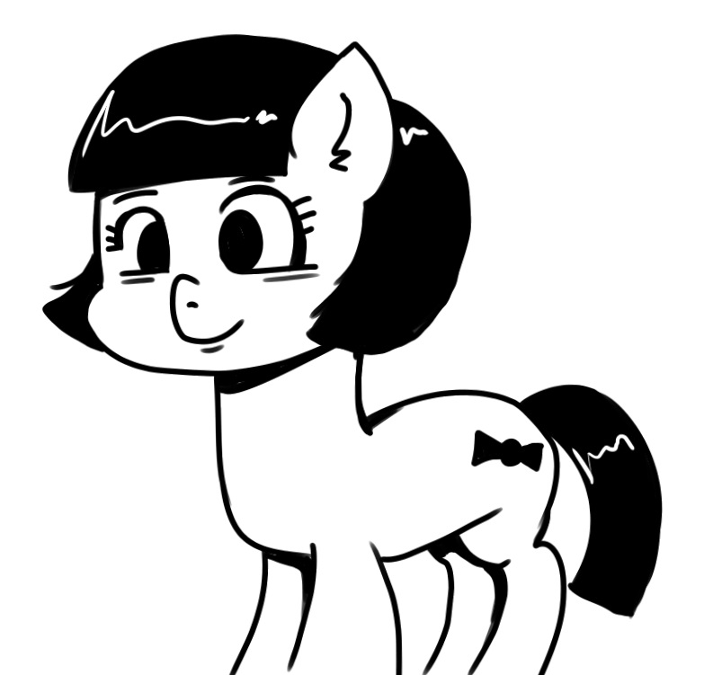 #3609277 - safe, artist:anonymous, oc, oc only, earth pony, pony, black ...