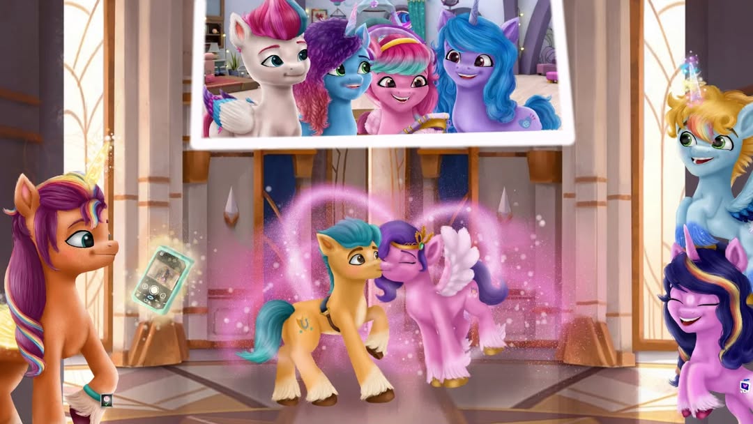 #3609294 - safe, artist:mlp_fan.sparklingray, hitch trailblazer, izzy ...