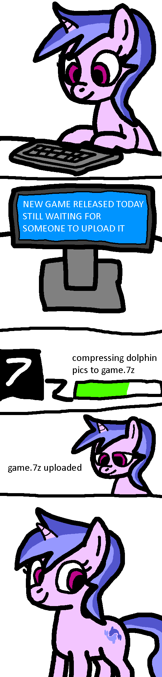 #3609984 - safe, sea swirl, dolphin, pony, g4, computer, cutie mark ...