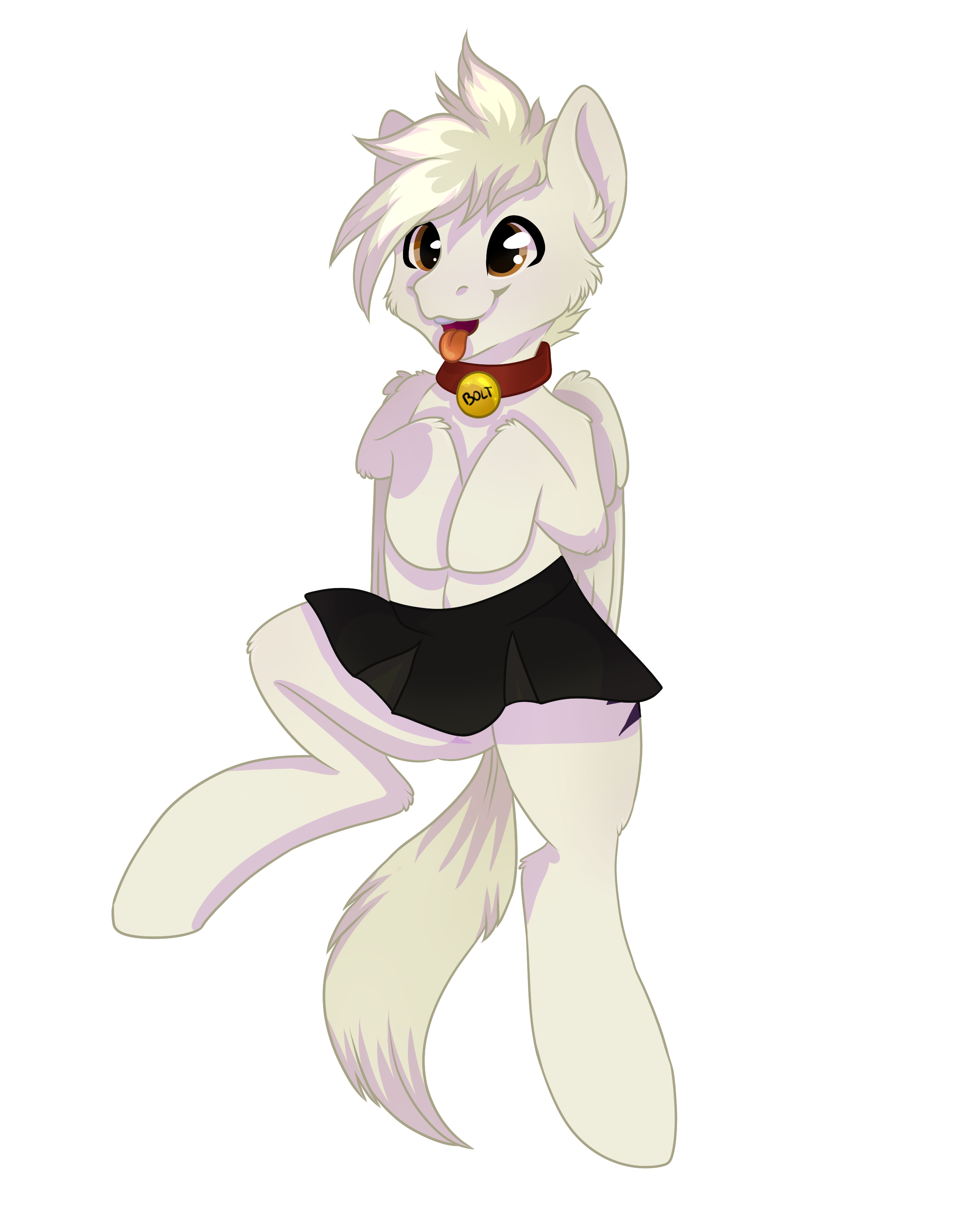 #3610113 - safe, alternate version, artist:annuthecatgirl, oc, oc only, oc:bolt the super pony ...